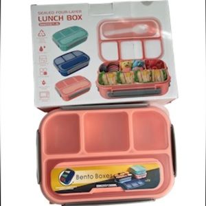 Bento | Kitchen | New Bento Pink Adultchild Sealed Four Layered Lunch ...